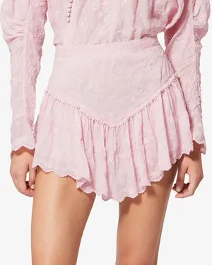 Isabel Marant Étoile Zoelia Ruffled Lace Shorts