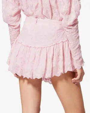 Isabel Marant Étoile Zoelia Ruffled Lace Shorts