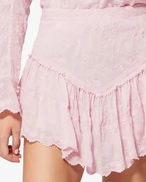 Isabel Marant Étoile Zoelia Ruffled Lace Shorts