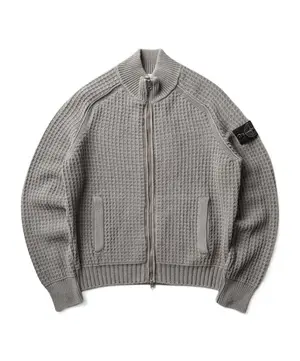 Stone Island Zipped Cardigan - Grey