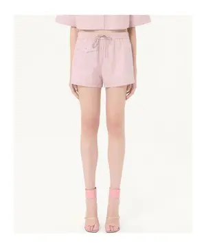 Valentino Garavani Plaid Shorts With V Logo Detail