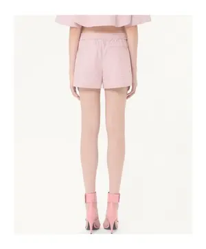 Valentino Garavani Plaid Shorts With V Logo Detail