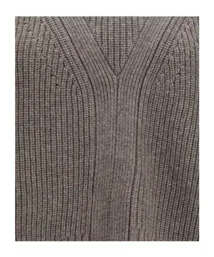 P.a.r.o.s.h Cutout Shoulder High Neck Knitted Sweater