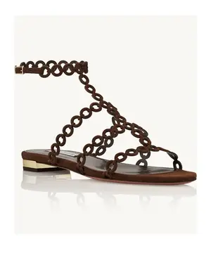 AQUAZZURA Infinity Chain Flat Sandals