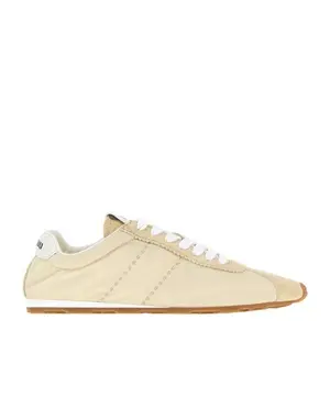 Miu Miu Plume Lace-up Suede Sneakers