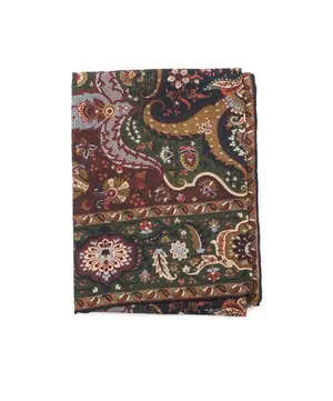 Etro Silk-blend Jacquard Scarf With Houndstooth Motif And Print