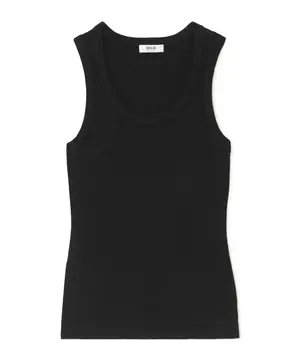 AGOLDE Poppy Ribbed Knit Vest - Black
