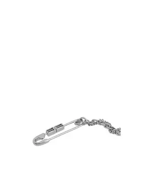 Balenciaga Diy Pin Bracelet In Shiny Silver