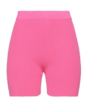 Jacquemus Ribbed High Waisted Bike Shorts - Pink