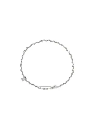 Balenciaga Diy Pin Necklace - Silver