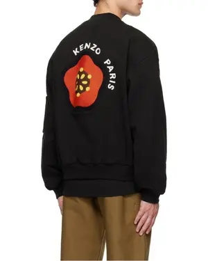 Kenzo Embroidered Logo Zip-up Bomber Jacket