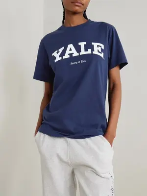 SPORTY  RICH Crew Neck T-shirt