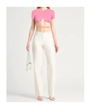 Jacquemus Short-sleeved Top With Tie Detail