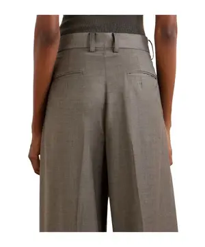 SSSTEIN Wool Pleated Wide-leg Trousers