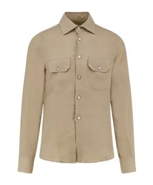 Kiton Pocket Shirt - Beige