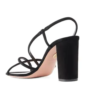 AQUAZZURA Strap Suede Leather Sandal