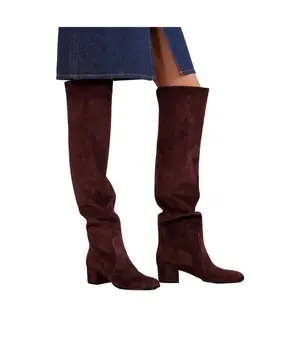 GIANVITO ROSSI Suede 45 Over-the-knee Boots