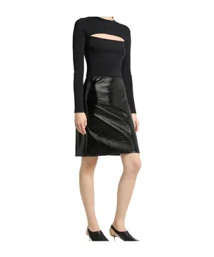 COURREGES Long Sleeve Cut Out T-shirt