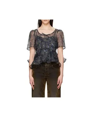 GANNI Peplum Blouse