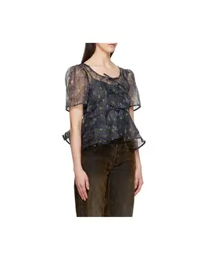 GANNI Peplum Blouse