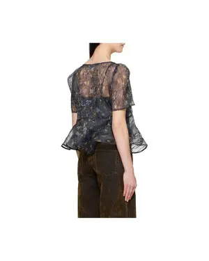 GANNI Peplum Blouse