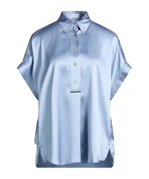 Brunello Cucinelli Short Sleeve Shirt - Blue