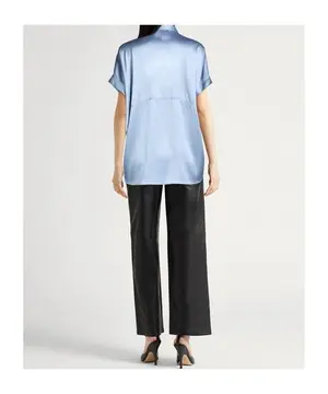 Brunello Cucinelli Short Sleeve Shirt - Blue
