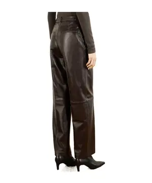 ARMA Palermo Leather Straight-leg Pants
