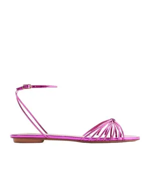 AQUAZZURA Anima Leather Sandals