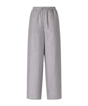 ERES Bienheureux Linen Straight-leg Drawstring Pants