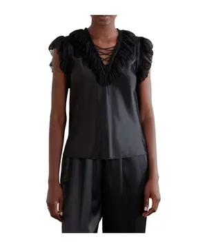 Ulla Johnson Ilyana Ruffled Silk Blouse
