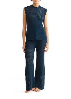 ERES Highneck Lace Top