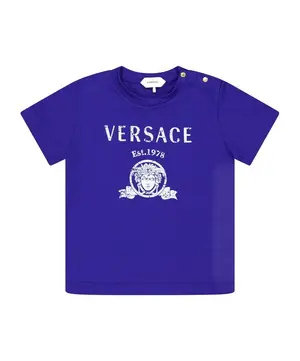 Versace Crewneck Shortsleeve Tee - Blue