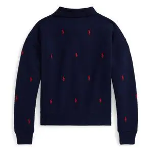 Polo Ralph Lauren Embroidered Logo Collared Sweatshirt