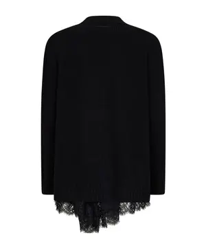 ERMANNO FIRENZE Lace-trim Button-up Cardigan