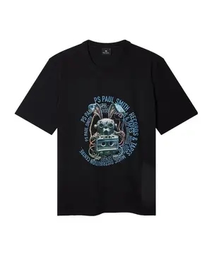 Paul Smith Minimal Pattern Tshirt - Black