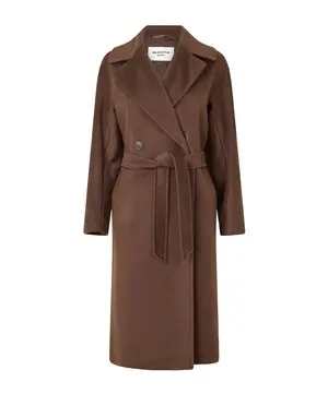 Max Mara Woolblend Coat - Brown