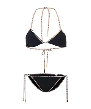 Balmain Solid Color Bikini - Black