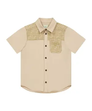 Fendi Ff Monogram Short Sleeve Shirt