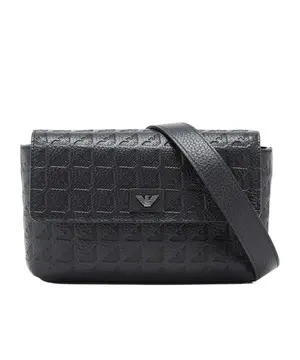Emporio Armani Embossed Messenger Bag