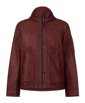 C.P. COMPANY Leathereffect Hooded Jacket