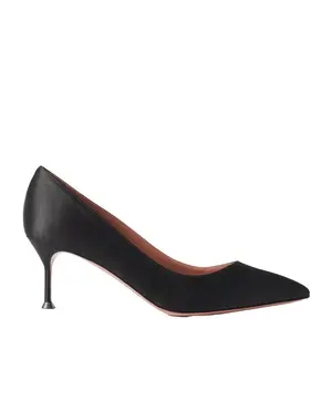 AQUAZZURA Purist 65 Satin Pointed-toe High Heels