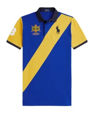 Polo Ralph Lauren Colorblock Polo Dress - Blue