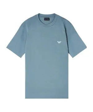 Emporio Armani Dustyblue Crewneck Shortsleeve Tshirt - Blue
