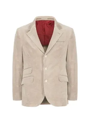 Brunello Cucinelli Long-sleeved Suit, Trousers, And Jacket