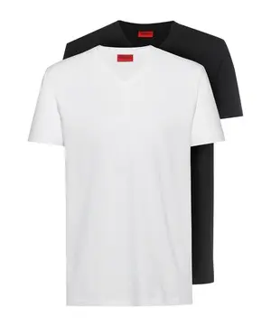 Hugo Boss Short Sleeve V Neck T Shirt - No
