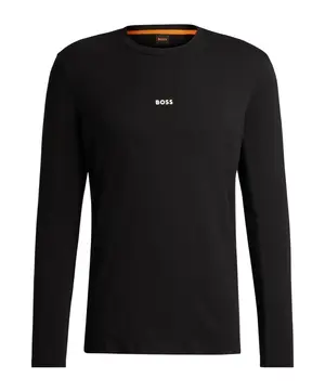 Hugo Boss Orange Cotton Long Sleeve T-shirt - No