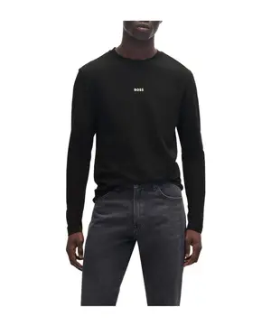 Hugo Boss Orange Cotton Long Sleeve T-shirt - No
