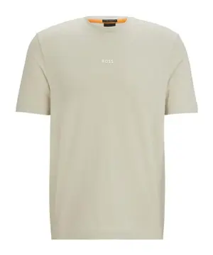 Hugo Boss Casual Shortsleeve Tshirth Logo Detail - Beige