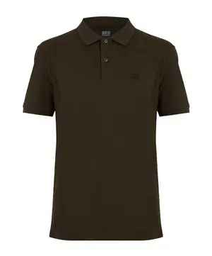 C.P. COMPANY Solid Color Polo Shirt - Black